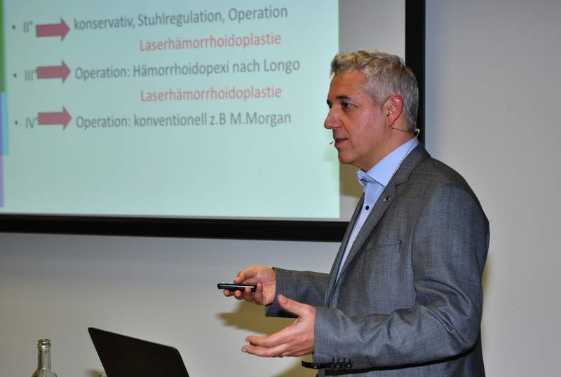 Hämorrhoiden entfernen - Schließmuskel erhalten